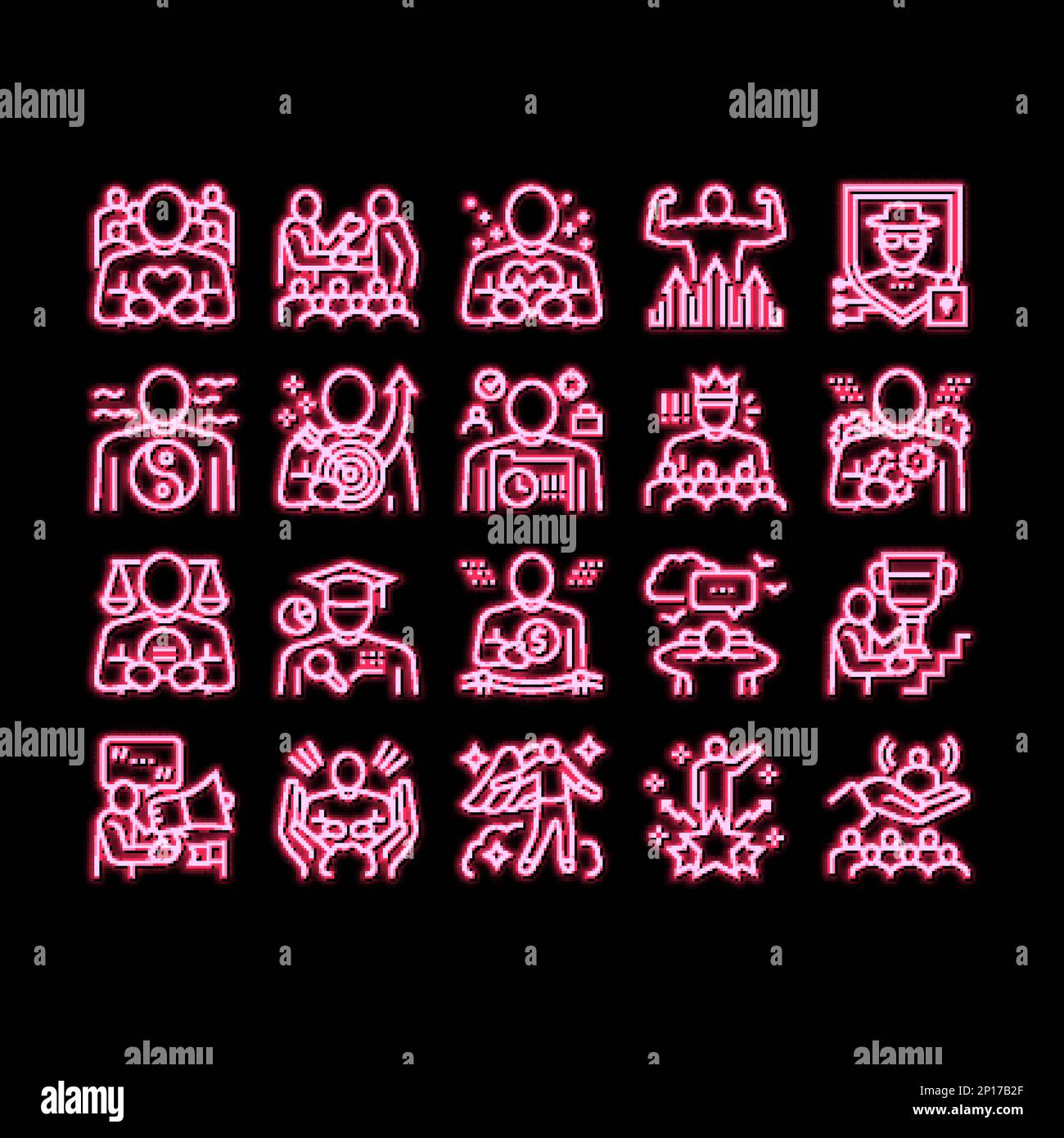 Values Human Life neon glow icon illustration Stock Vector Image & Art ...