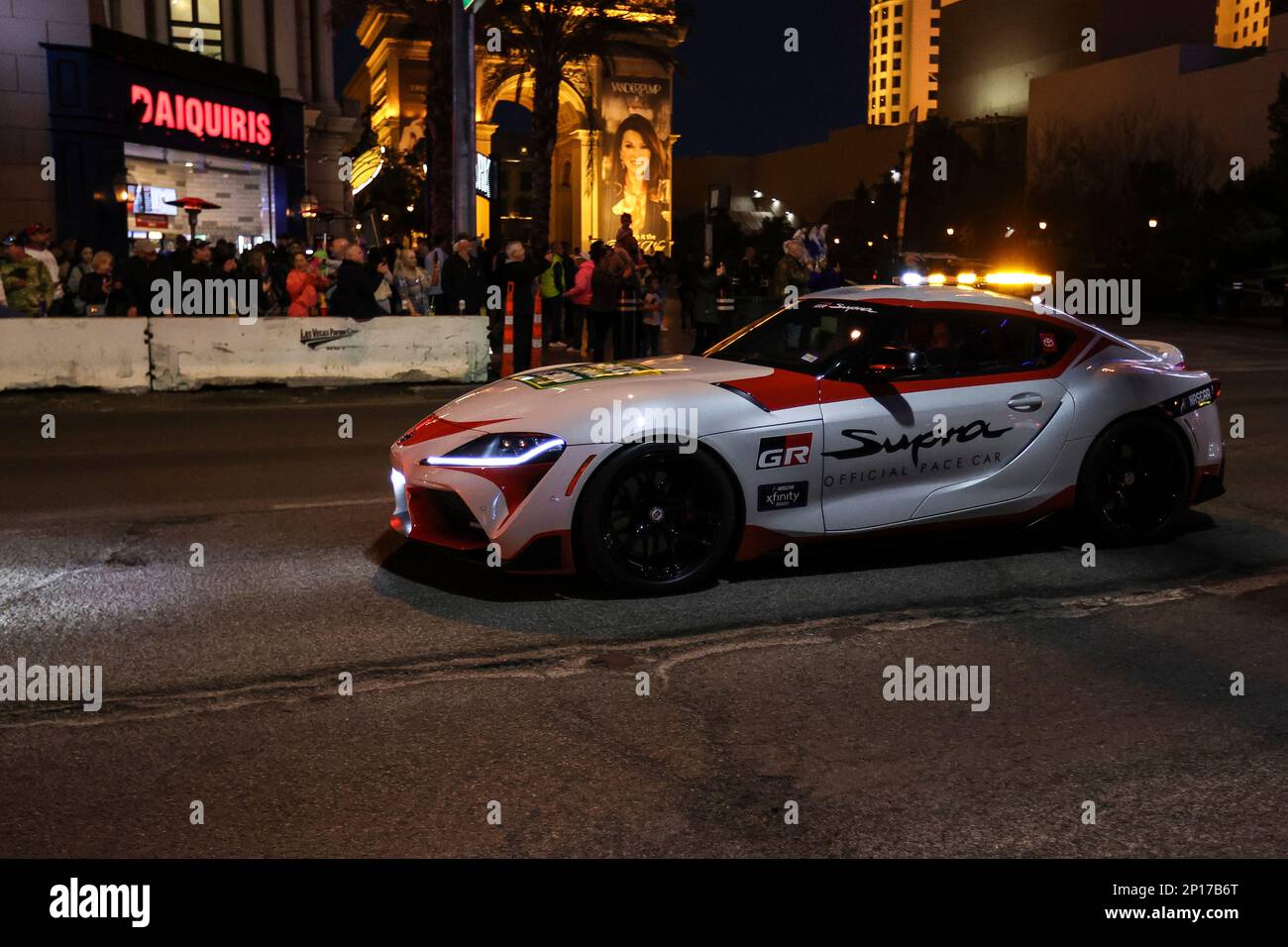 LAS VEGAS, NV - MARCH 02: The official pace car (Toyota Supra) marks ...