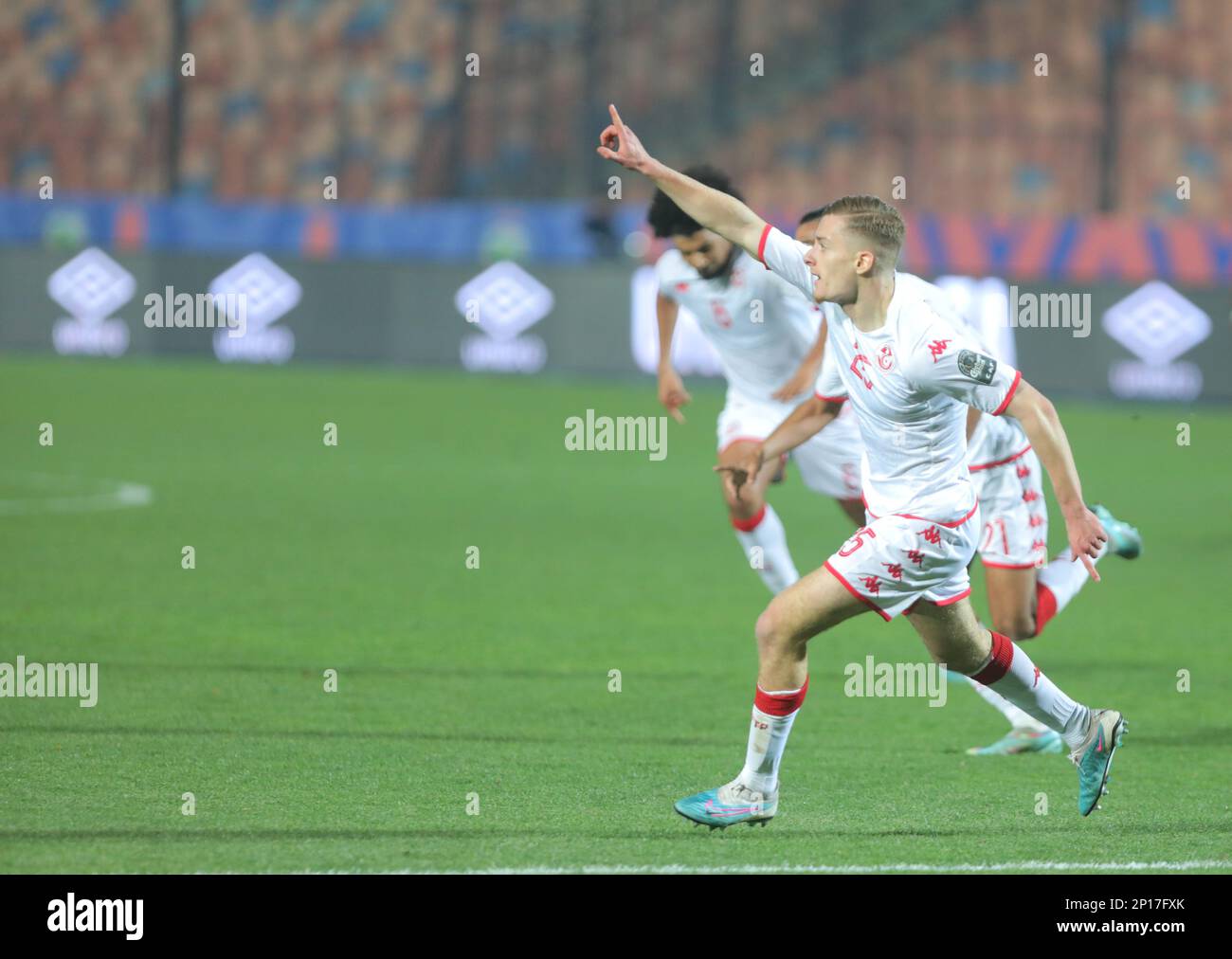 Egypt, Cairo 03 March 2023 - Samy Chouchane of Tunisia celebrates after ...