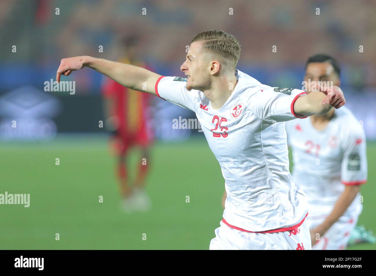 Egypt, Cairo 03 March 2023 - Samy Chouchane of Tunisia celebrates after ...