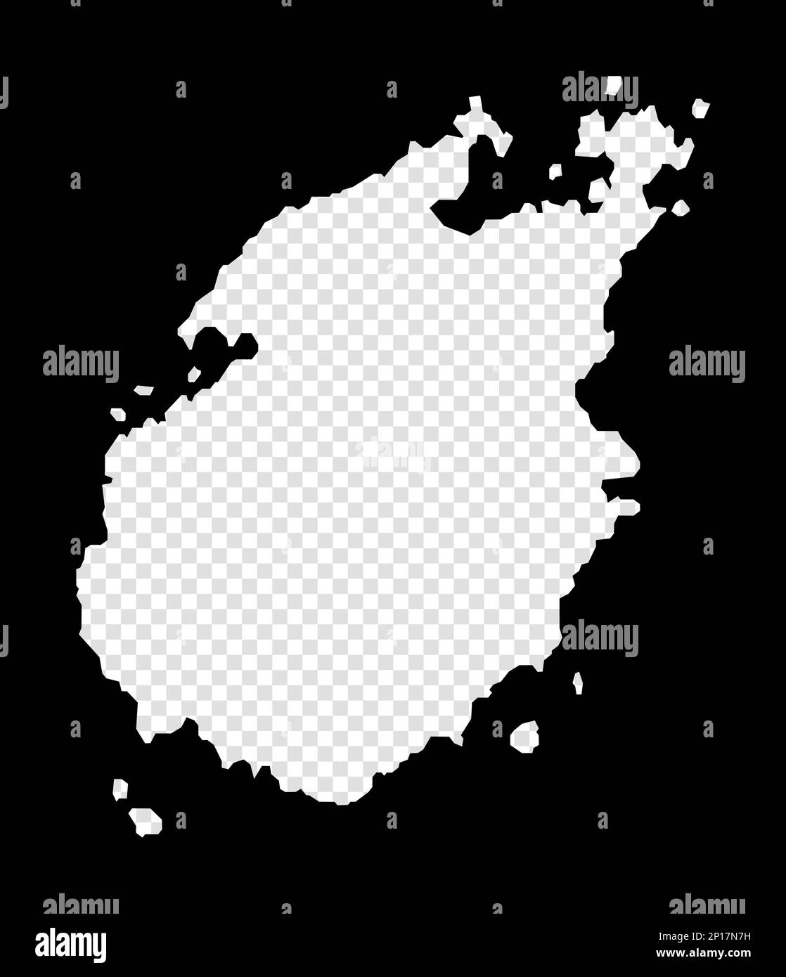 Stencil map of Paros. Simple and minimal transparent map of Paros ...