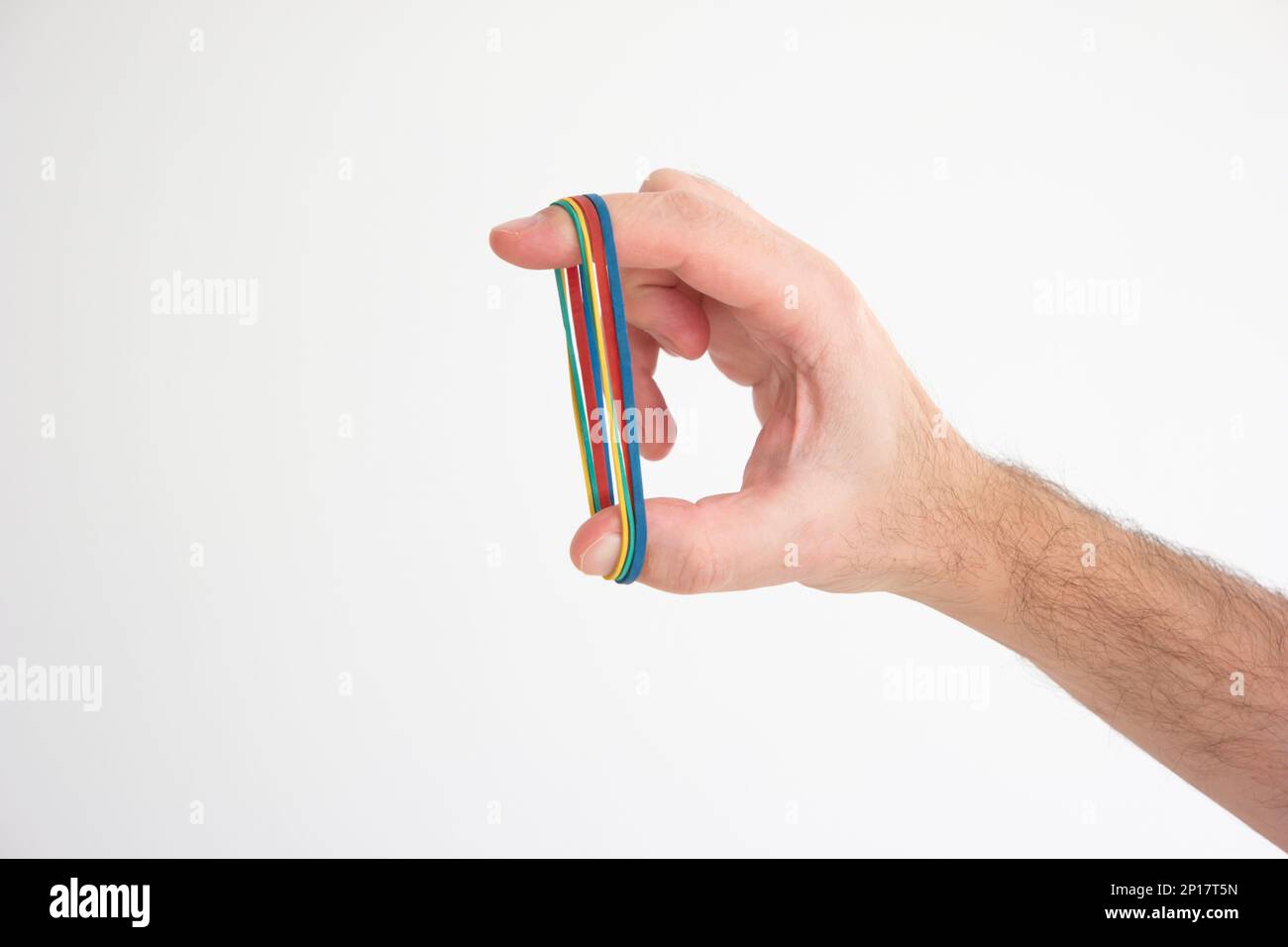 Elastic band stretch hand hi-res stock photography and images - Alamy