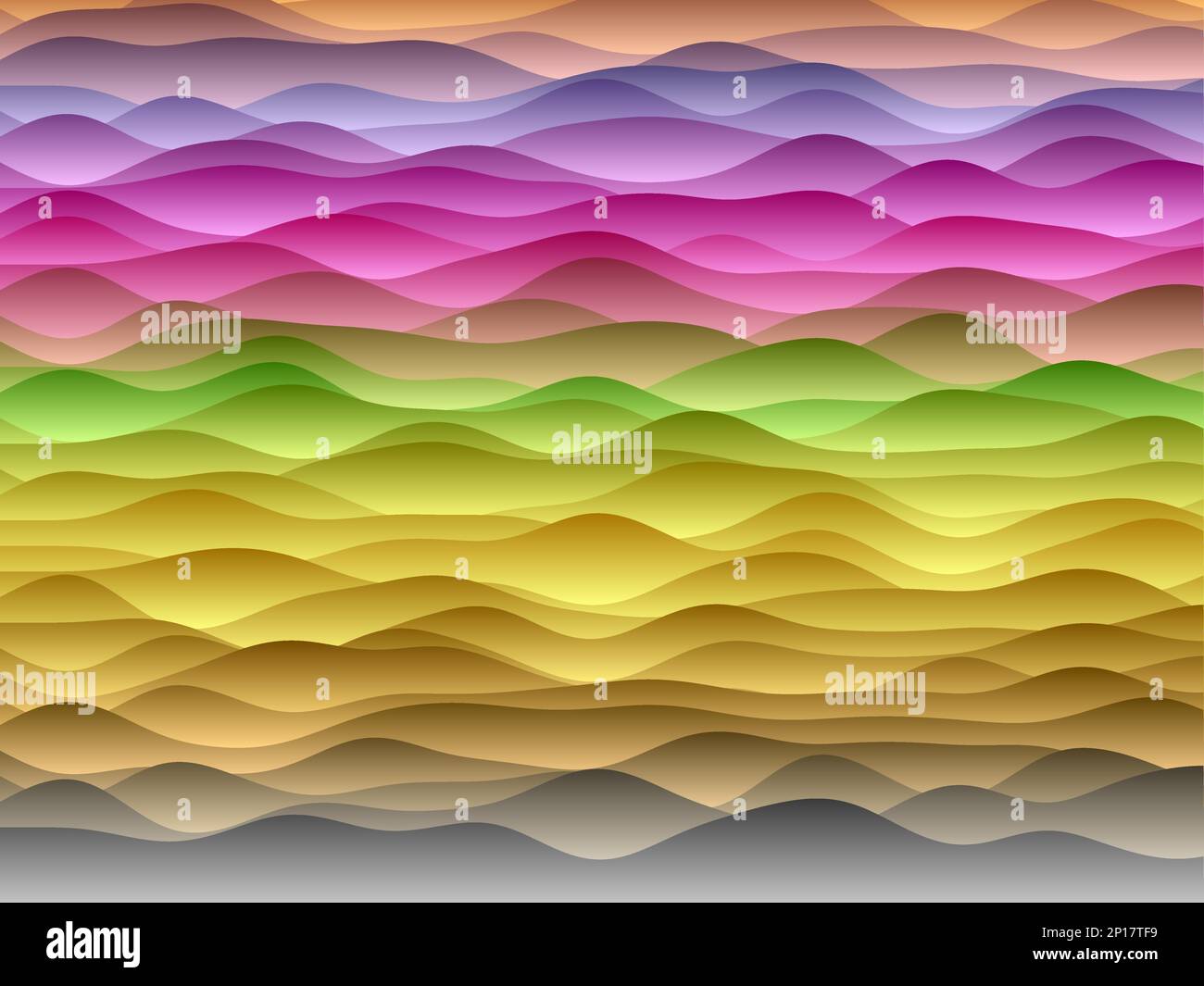 Abstract curves background. Smooth curves with gradients in colorful colors. Powerful vector ...