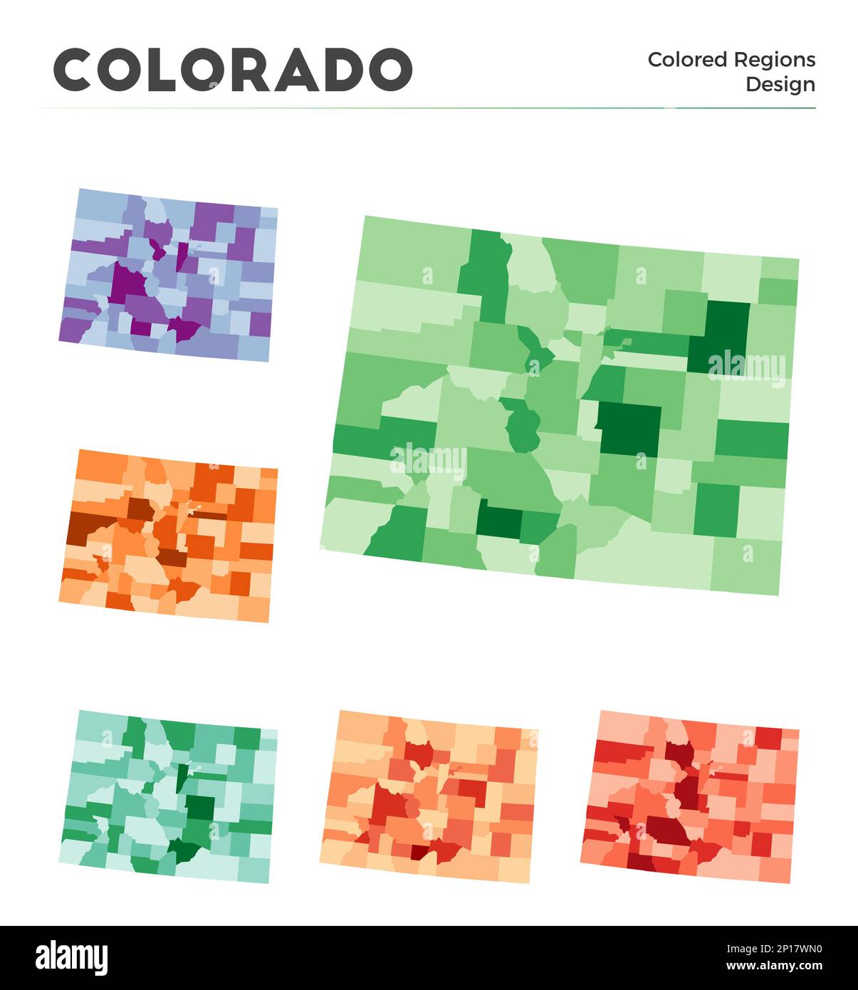 Colorado map collection. Borders of Colorado for your infographic ...