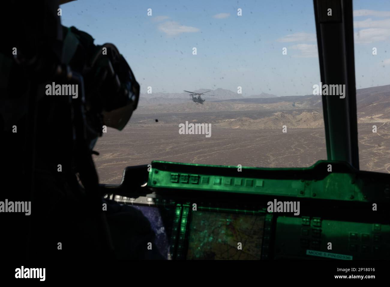 U.S. Marines with Marine Light Attack Helicopter Squadron (HMLA) 167 ...