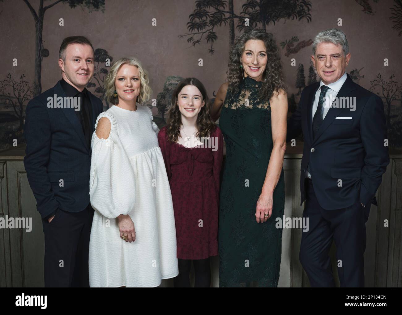 Director Colm Bairead, from left, Cleona Ni Chrualaoi, Catherine Clinch ...