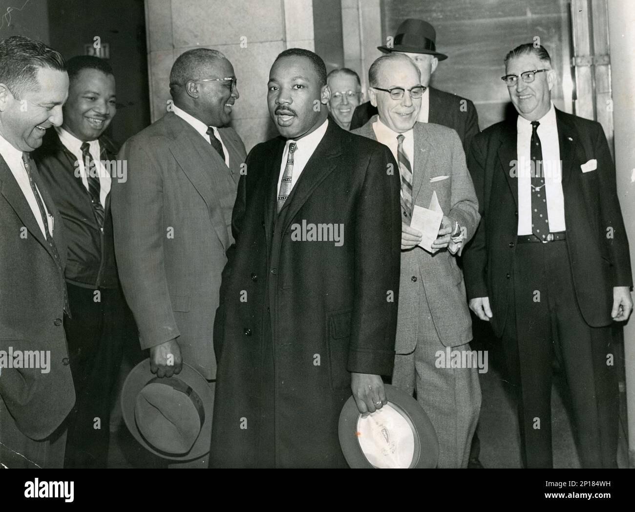 Martin Luther King, Jr. (center, facing camera), his father Martin ...