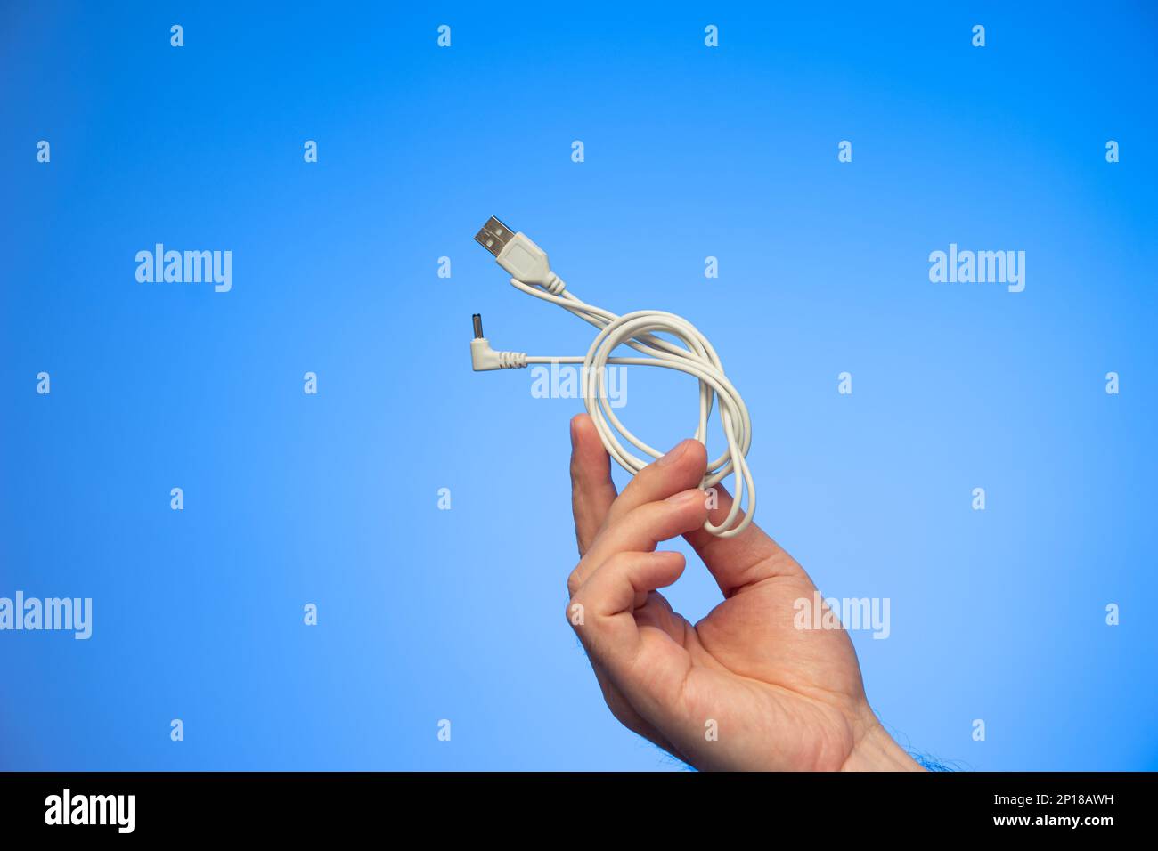 Pc computer cord plug white usb hi-res stock photography and images - Alamy
