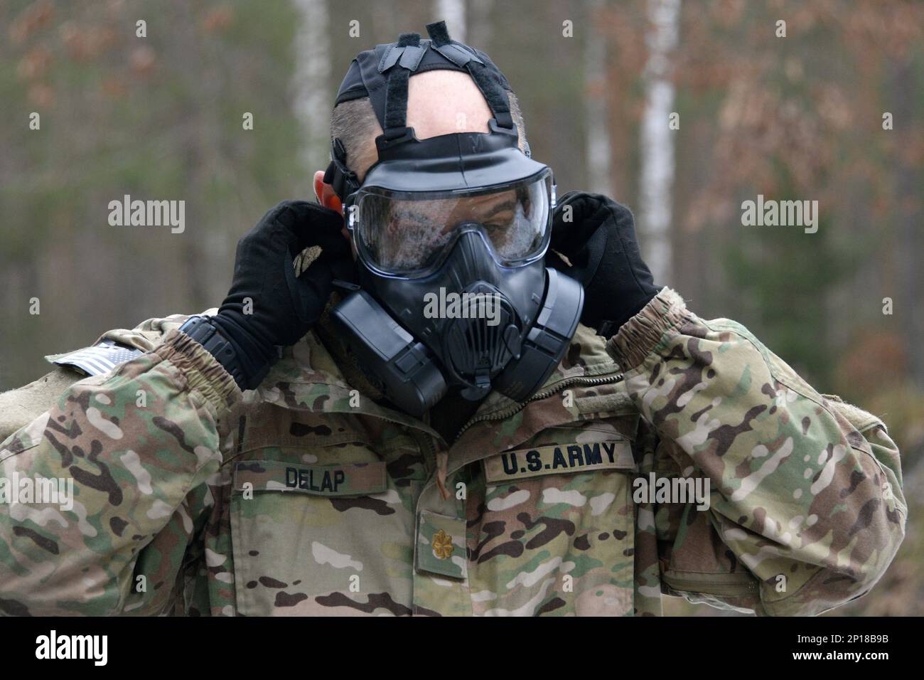 U.S. Army Maj. Daryl Delap with 207th Military Intelligence Brigade ...