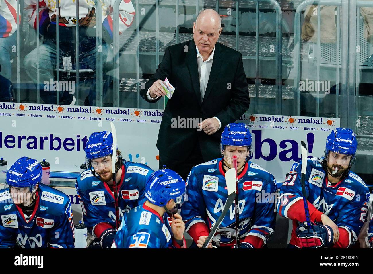 Mannheim, Germany. 03rd Mar, 2023. Ice hockey: DEL, Adler Mannheim - ERC Ingolstadt, Hauptrunde ...