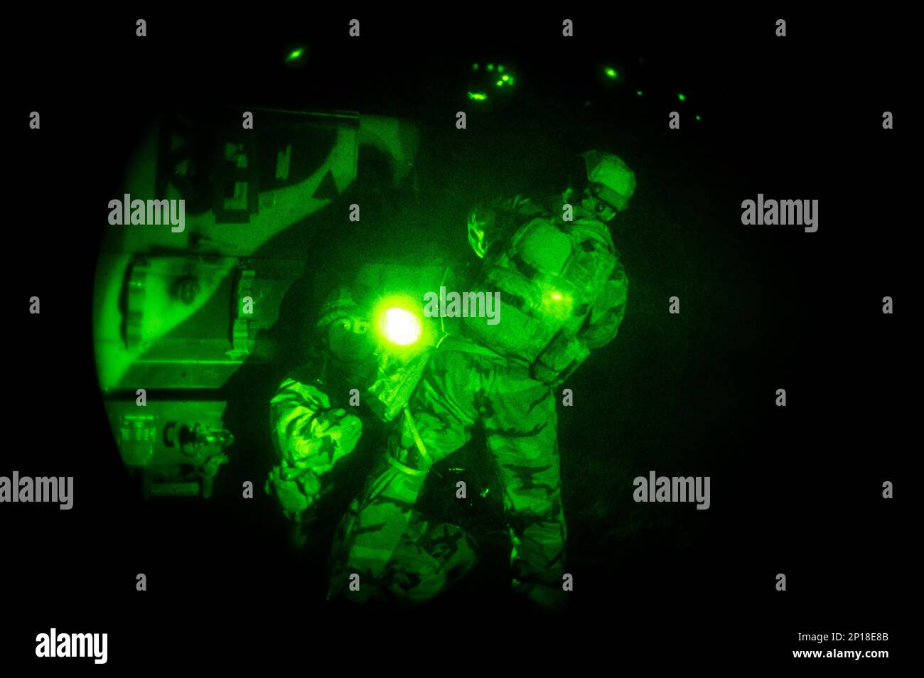 A Republic of Korea Military Police member and a U.S. Air Force ...