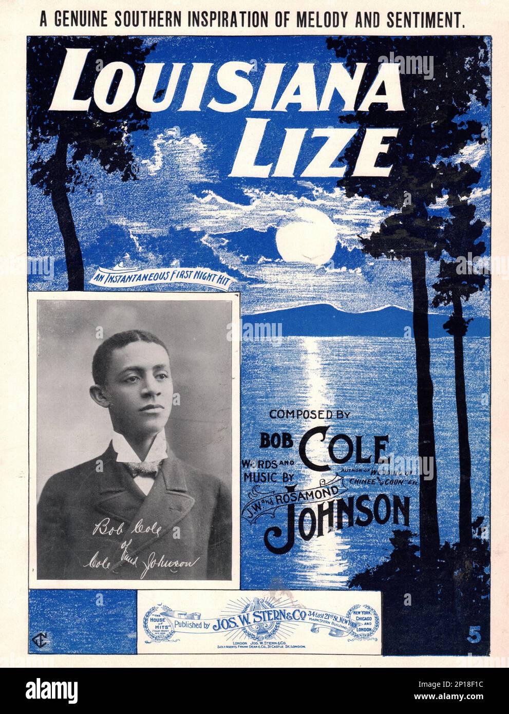 Louisiana Lize., 1899 Sheet Music Stock Photo - Alamy