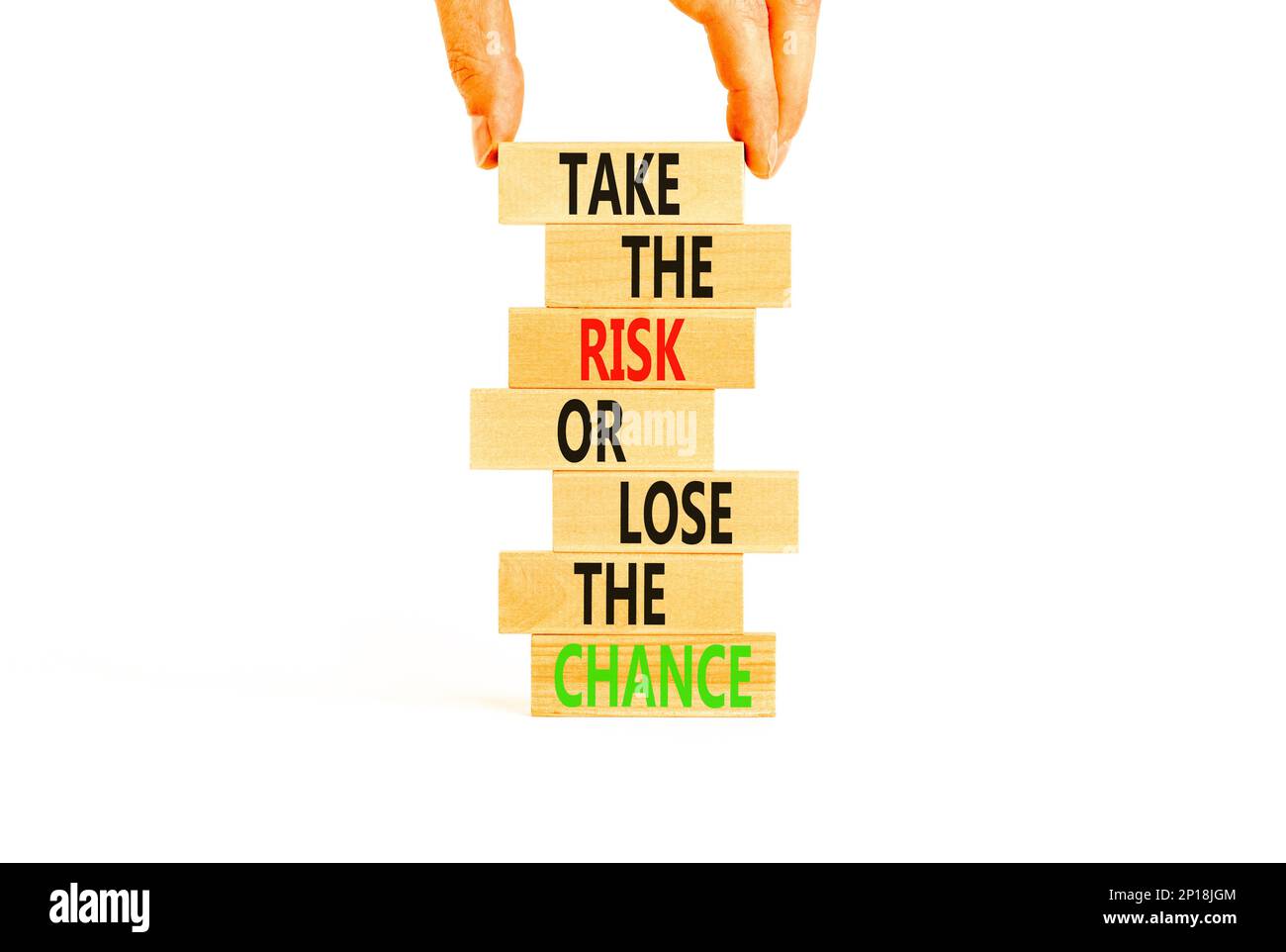 Risk or chance symbol. Concept words Take the risk or lose the chance ...