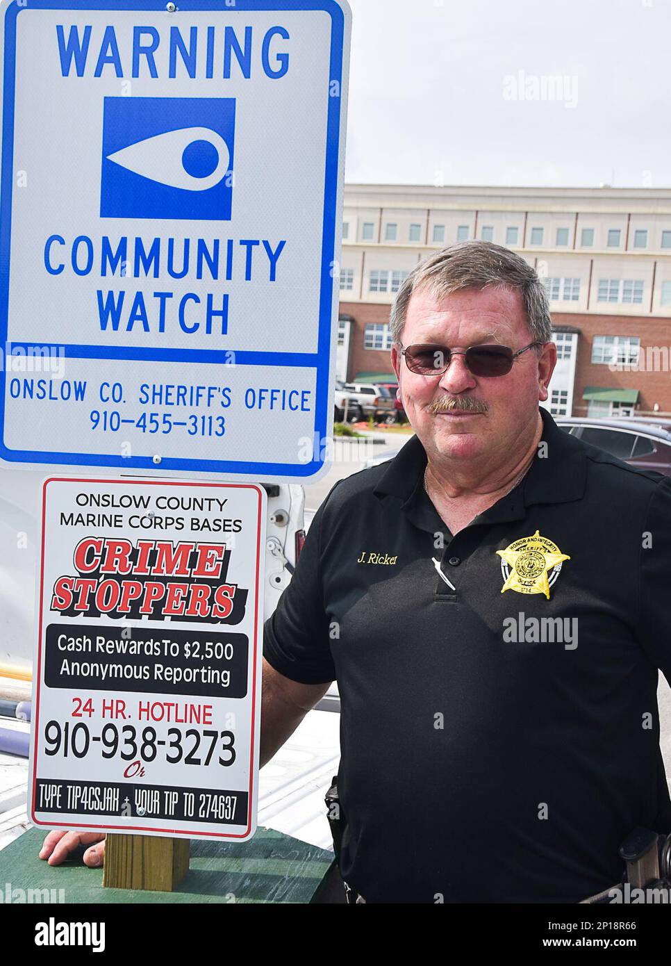 John Ricker is the Community Watch manager for the Onslow County ...