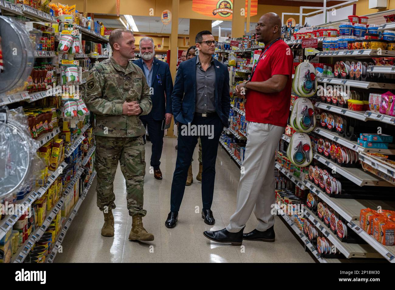 Members of Team XL discuss the Laughlin Air Force Base, Texas, mission ...