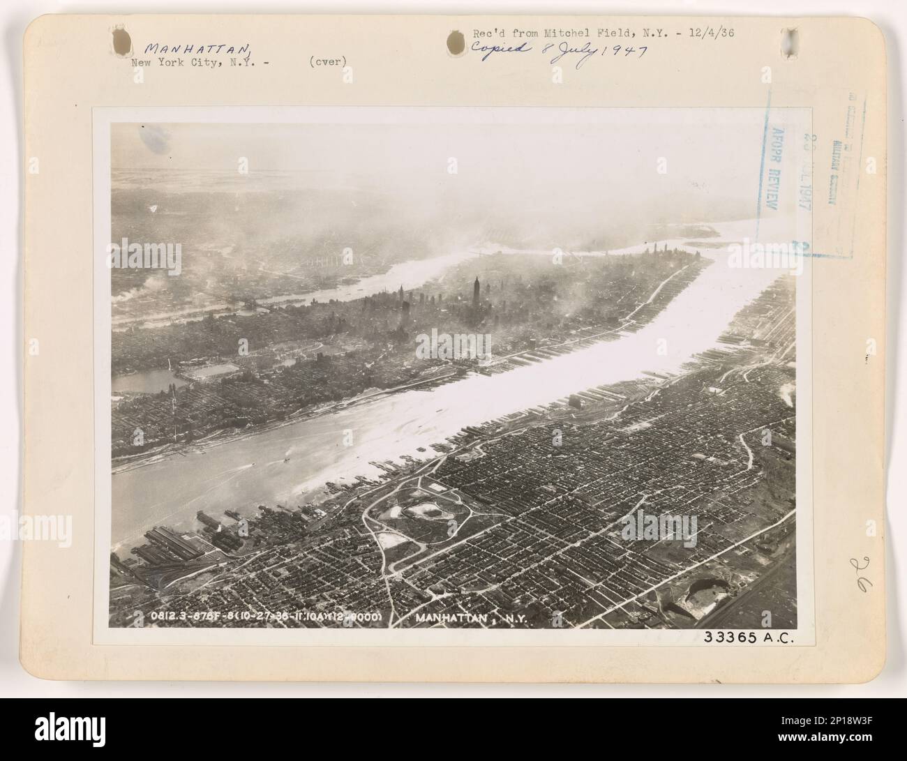 New York - New York City, Aerial Photograph Stock Photo - Alamy