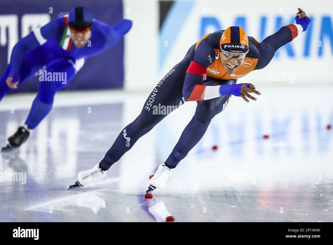 HERENVEEN - Davis Bosa (ITA), Dai Dai N'Tab (NED) (lr) during the 500 ...