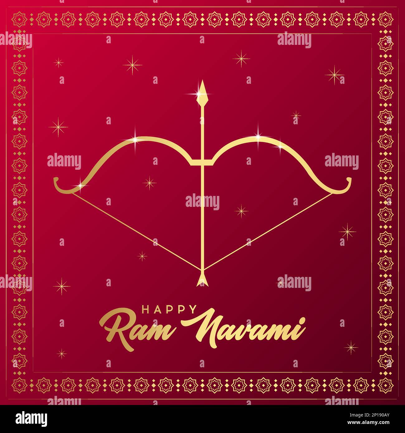 Happy Ram Navami festival of India. Ram Navami Indian festival banner ...