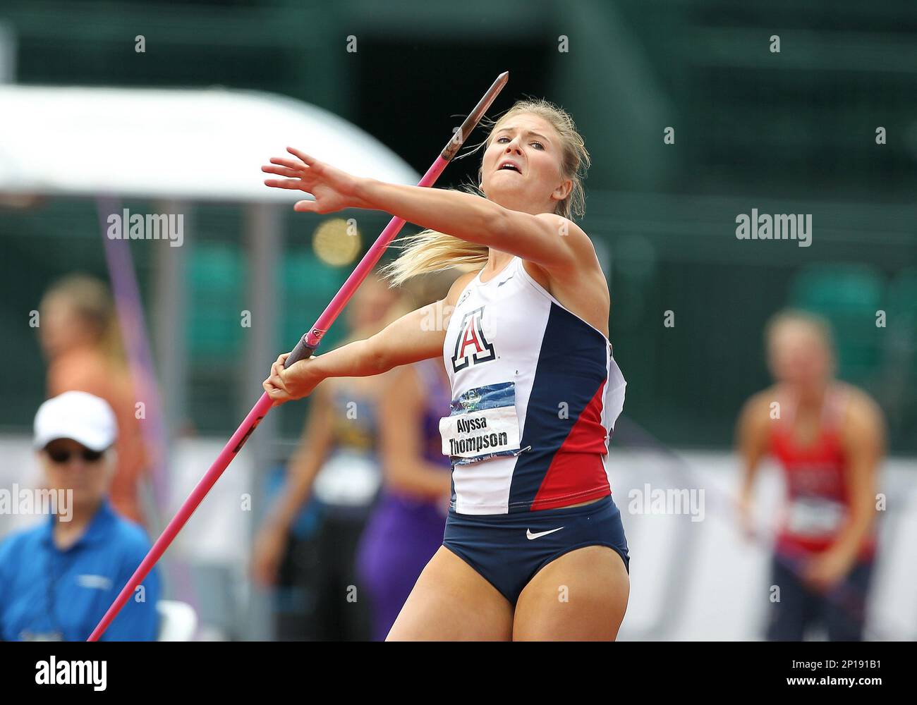 June 11, 2016: Alyssa Thompson of Arizona competes in the Long Jump ...