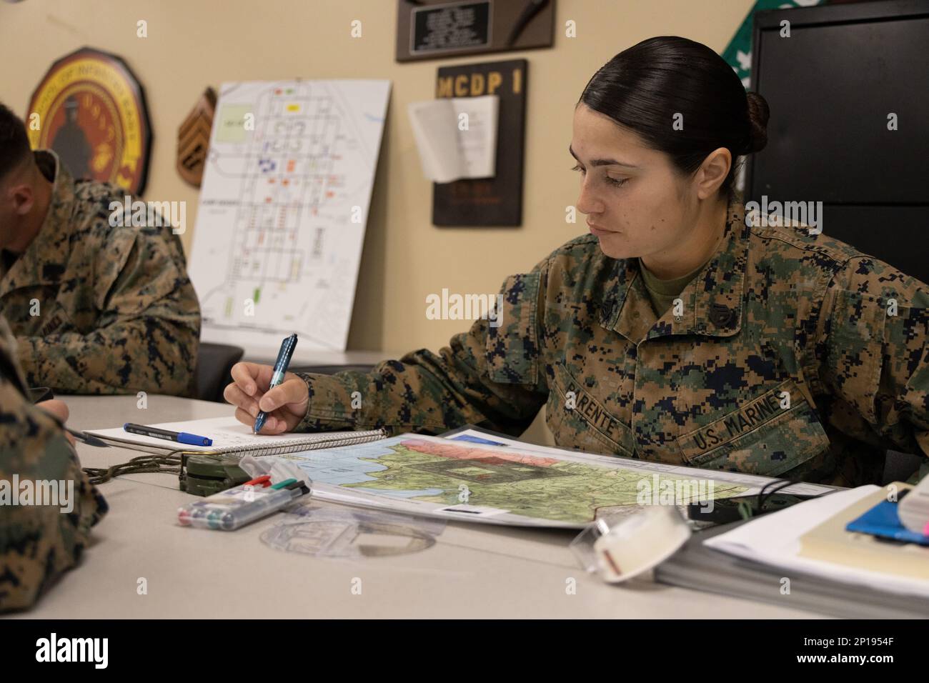 U.S. Marine Corps SSgt. Rosalba N. Parente, a student with the School ...
