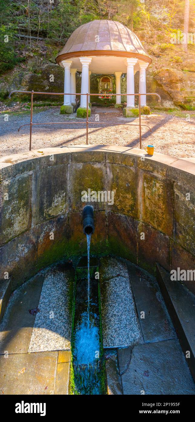 Spring of Saint Zdislava near Lemberk Castle, Jablonne v Podjestedi ...