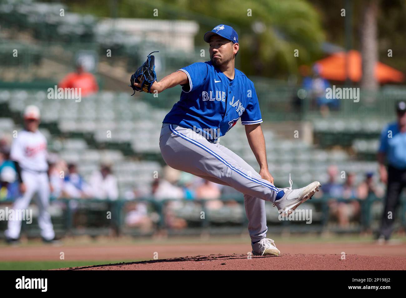 Toronto Blue Jays pitcher Yusei Kikuchi (16) during a spring training ...