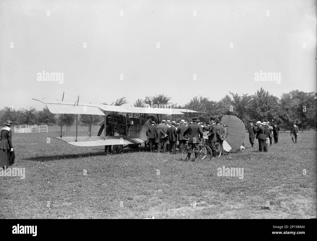 Curtiss Airplane Tests And Demonstrations; Twin Engine Biplane, Potomac ...