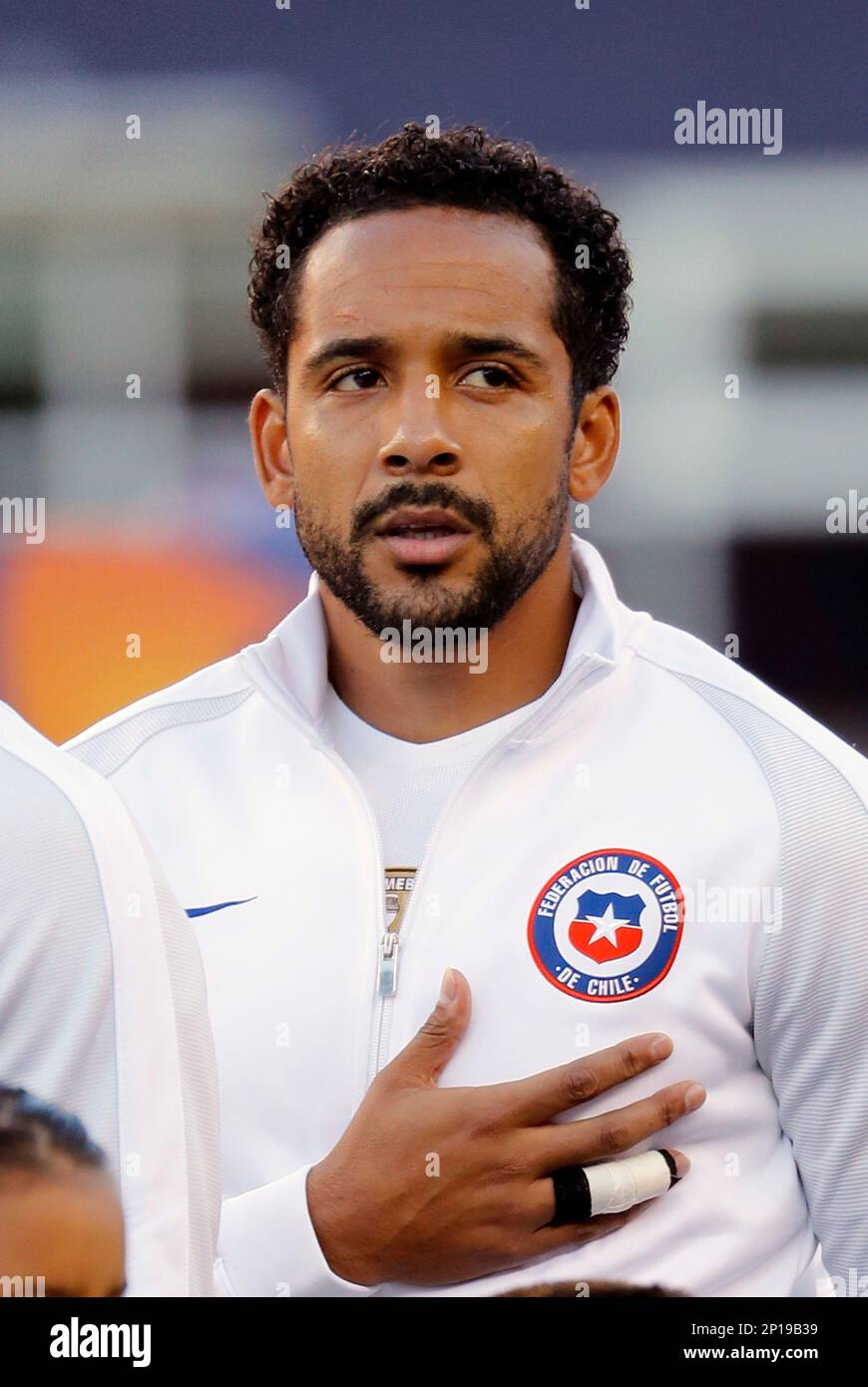 10 June 2016: Chile defender Jean Beausejour (15) during the national ...