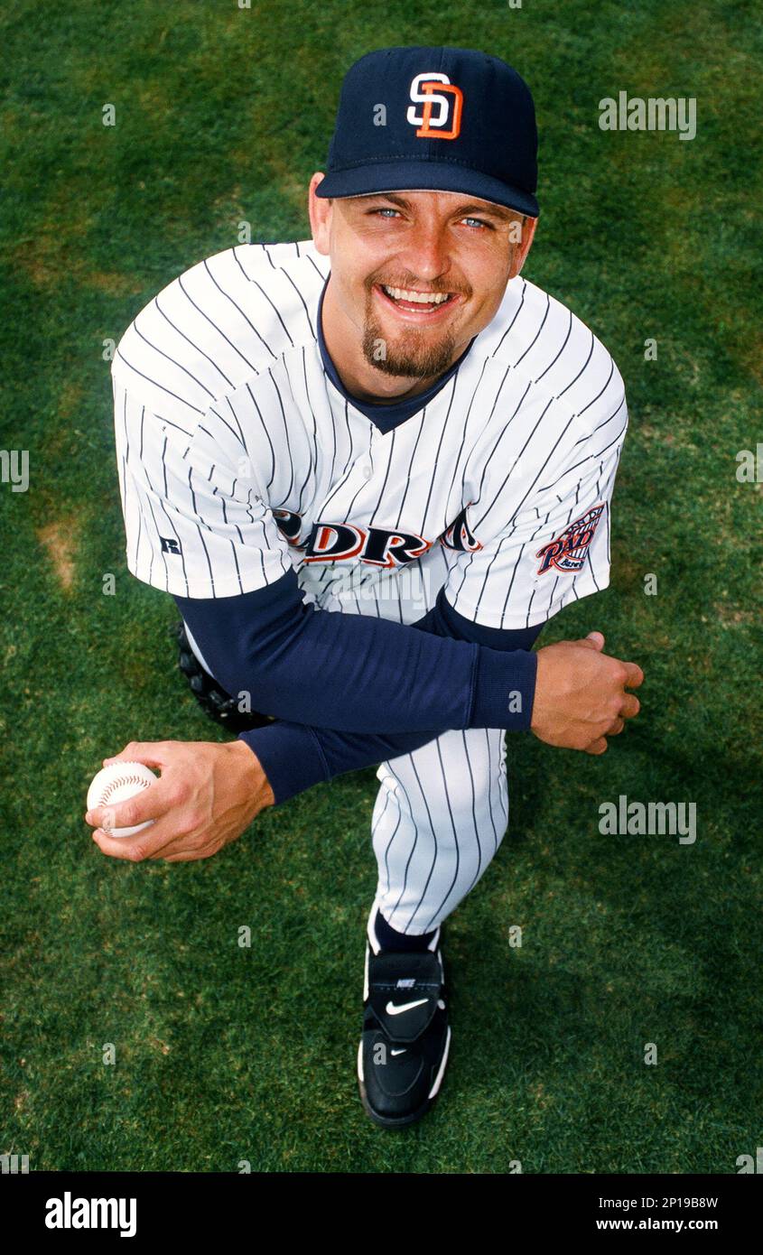 24 Feb. 1996: San Diego Padres pitcher Trevor Hoffman (51) posses for a ...