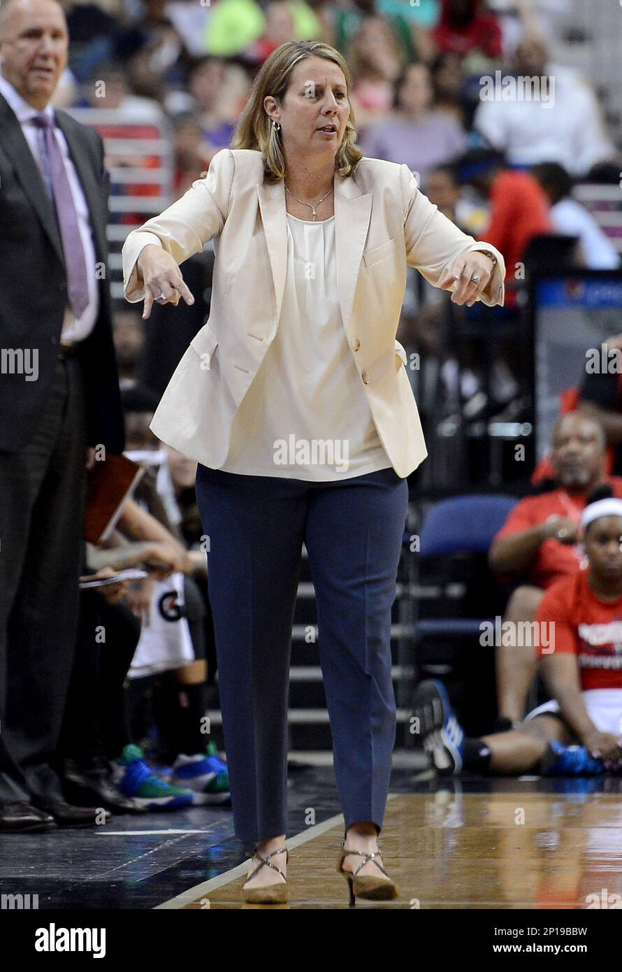 June 11, 2016 - Washington, DC, USA - 20160611 - Minnesota Lynx head ...