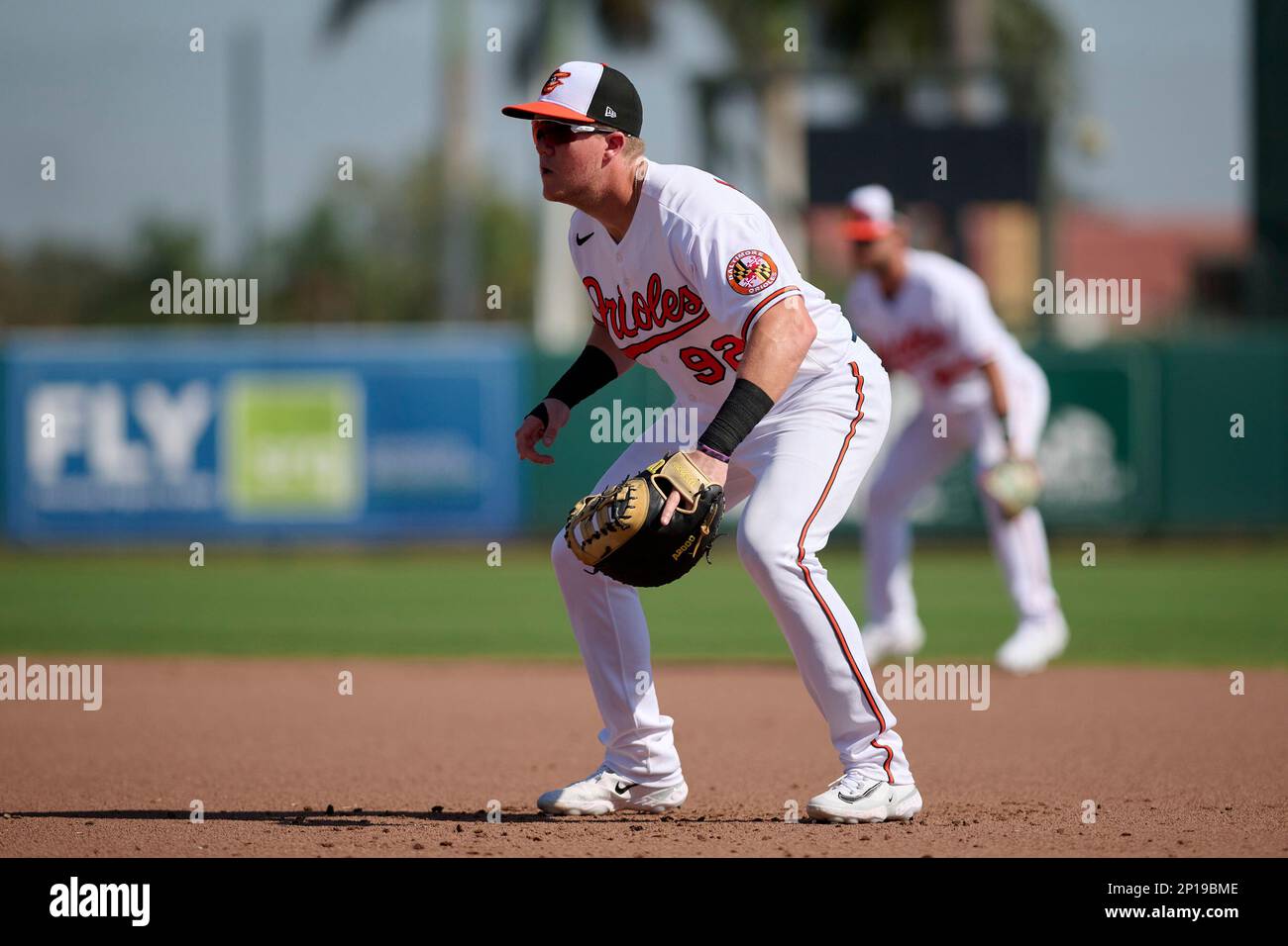 Baltimore Orioles first baseman Josh Lester (92) during a spring ...