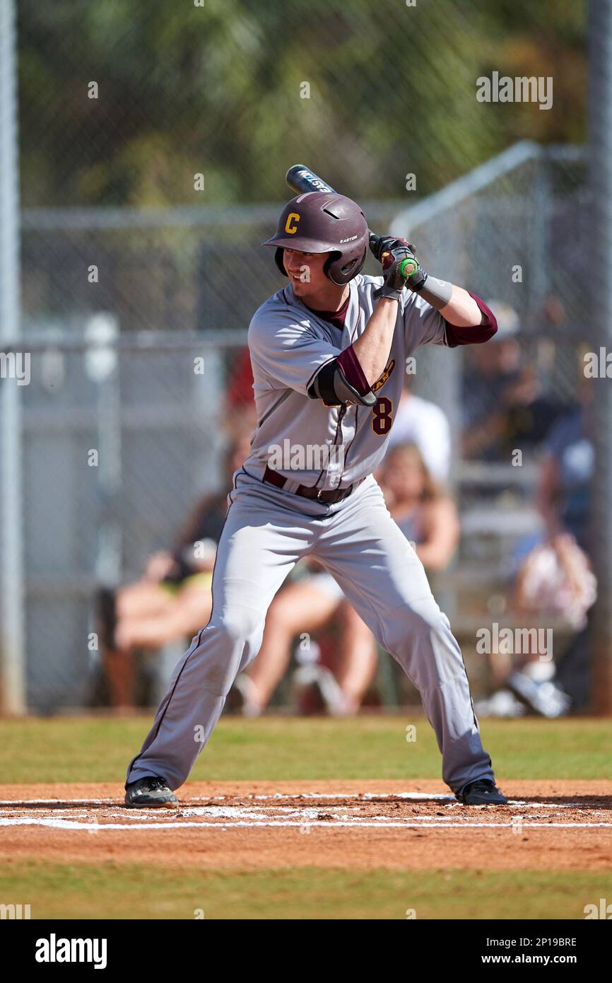 Central Michigan Chippewas shortstop Zach McKinstry (8) at bat during a ...