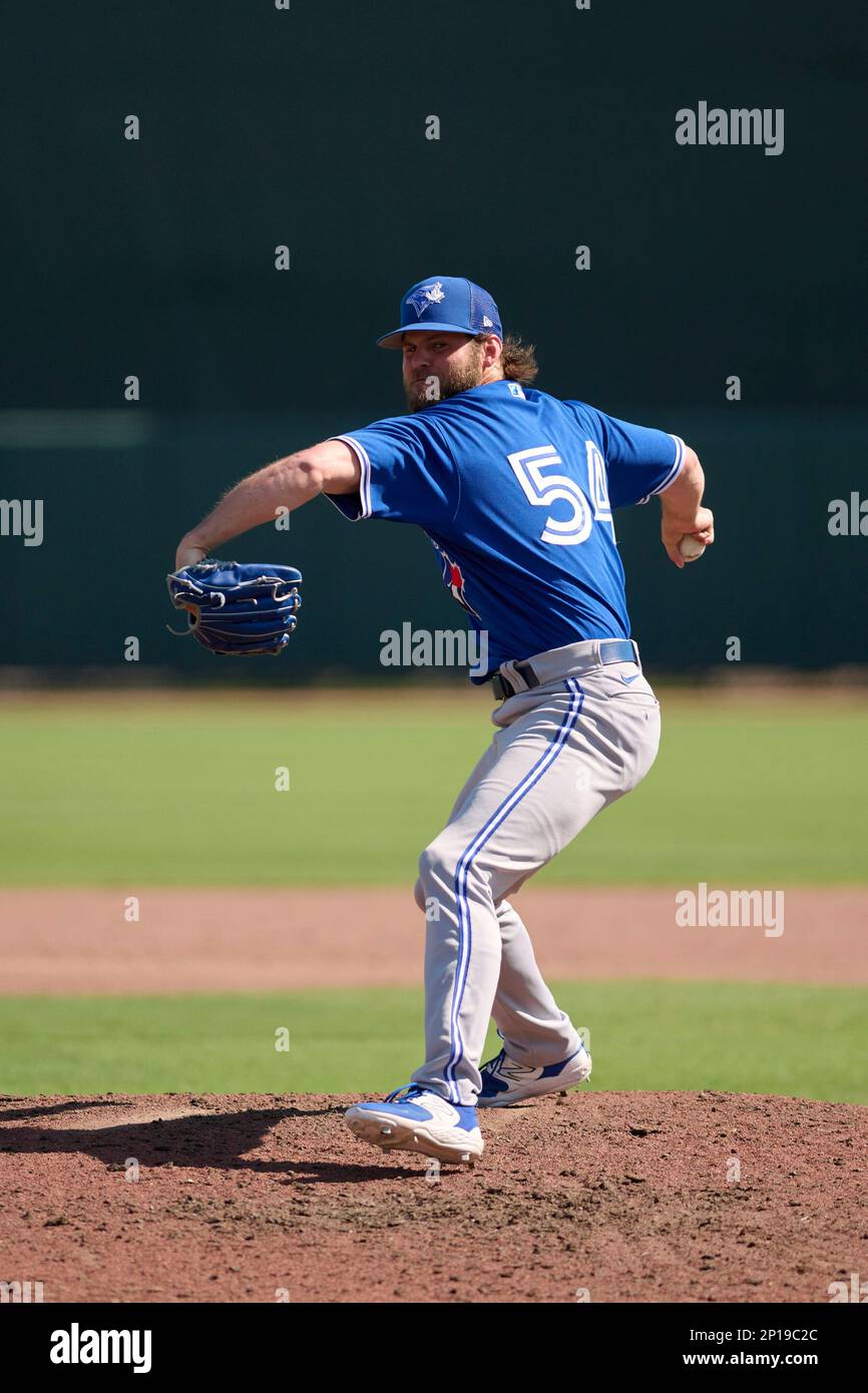 Toronto Blue Jays pitcher Matt Peacock (54) during a spring training ...