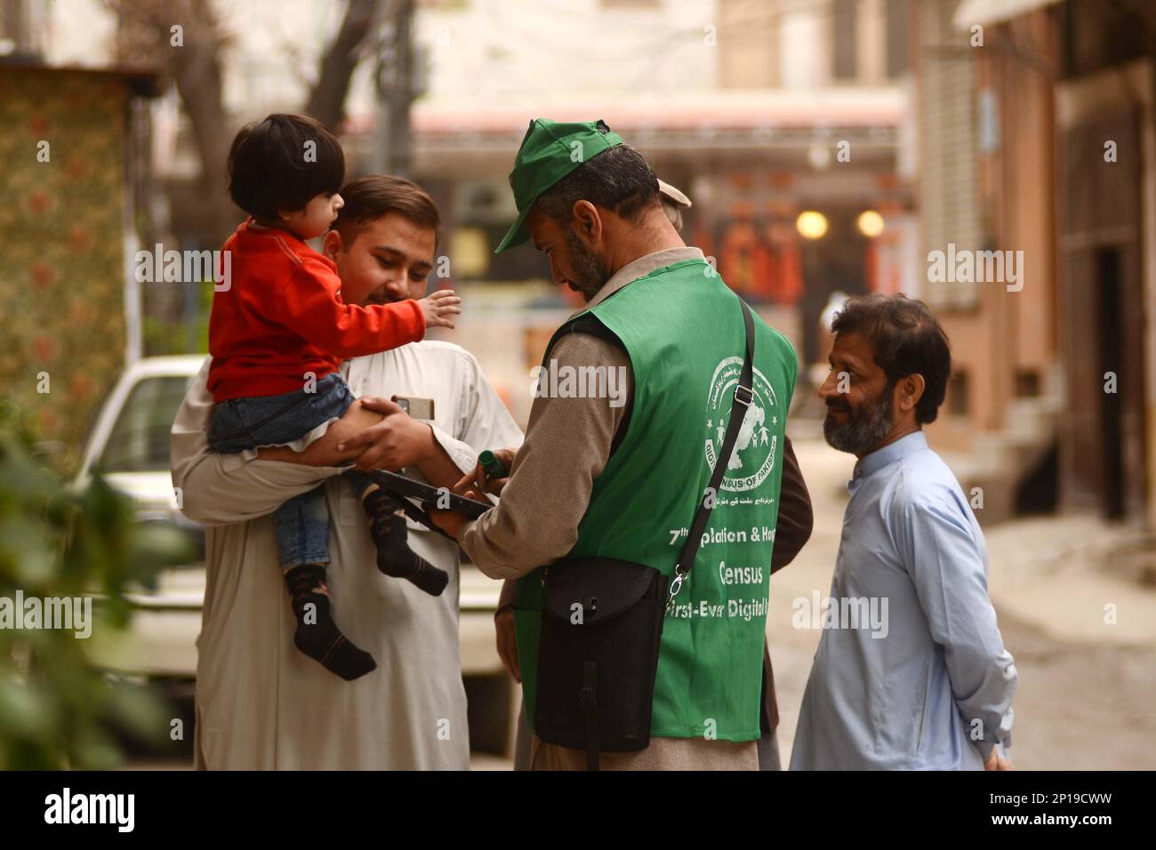 Peshawar, Pakistan. 02nd Mar, 2023. A worker of the Pakistan Bureau of ...