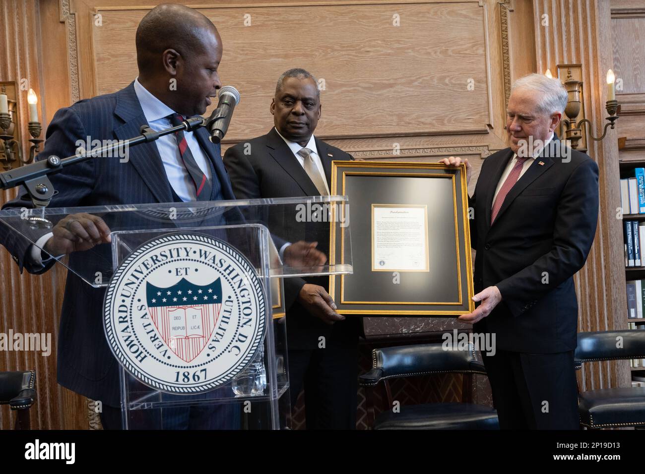 Secretary of Defense Lloyd J. Austin III and Secretary of the Air Force ...