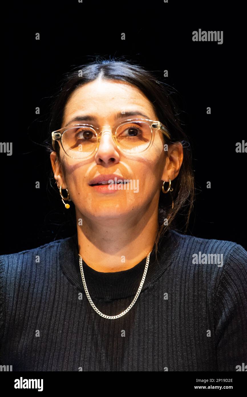 Cologne, Germany. 03rd Mar, 2023. Maryam Zaree, an actress, is seen at ...