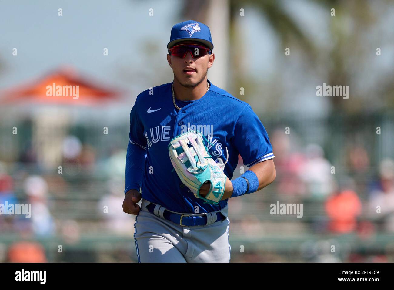 Toronto Blue Jays outfielder Gabriel Martinez (88) during a spring ...