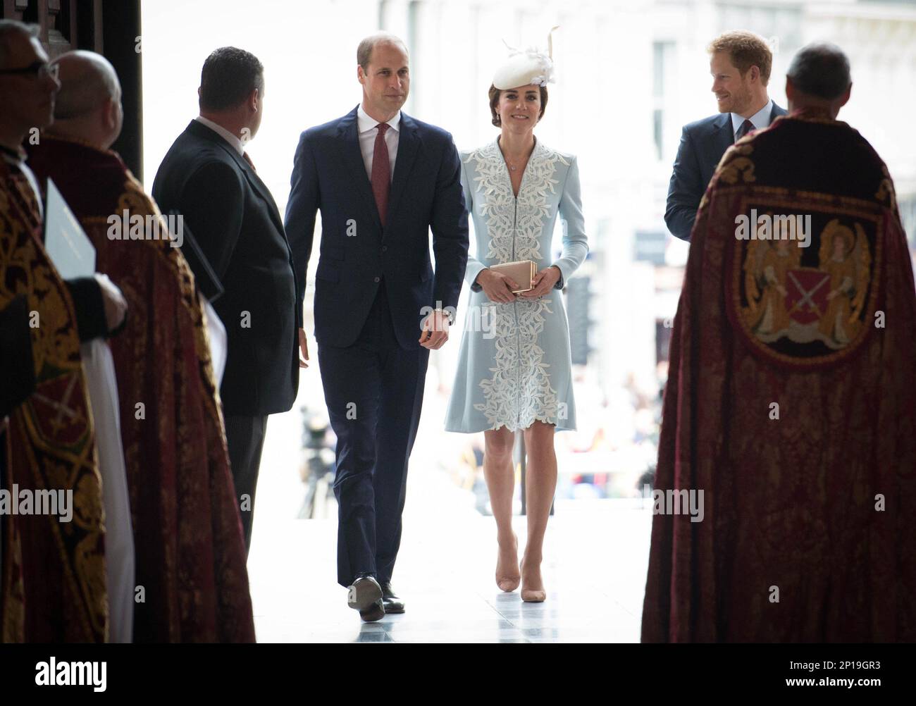 Britain's Prince William and Kate, Duchess of Cambridge arrive for a ...