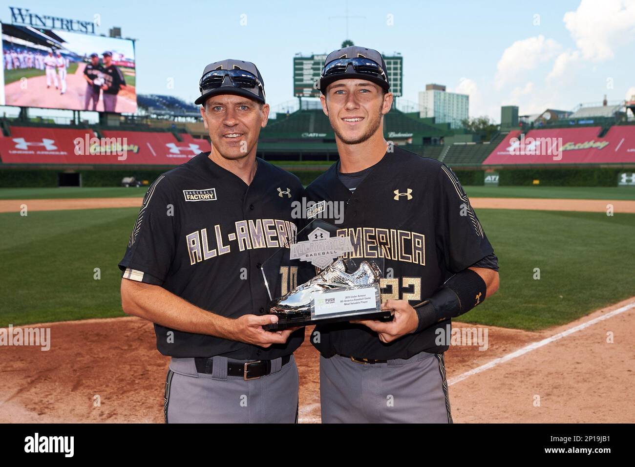 Carter Kieboom (22) of Walton High School in Marietta, Georgia poses ...