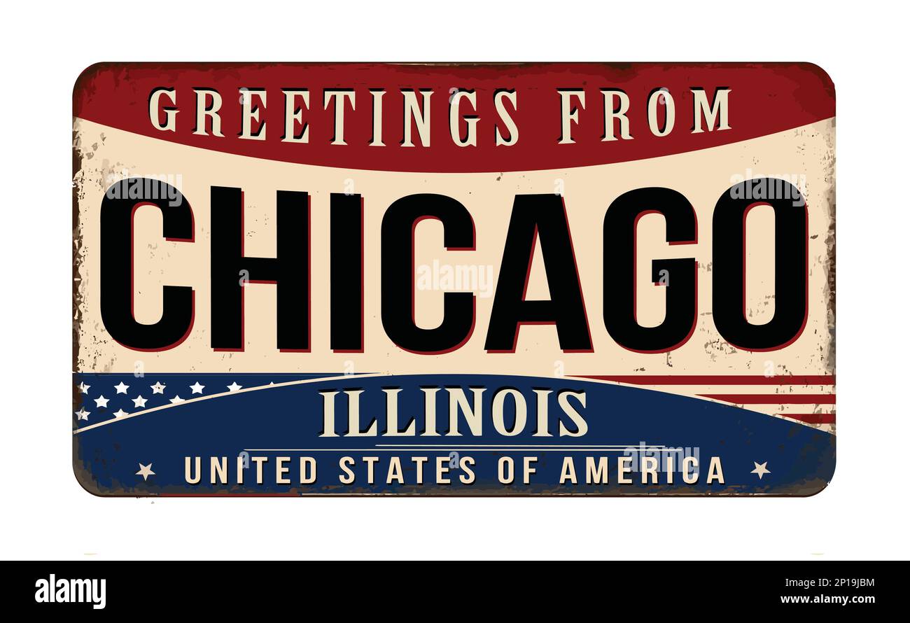 Chicago old map Stock Vector Images - Alamy