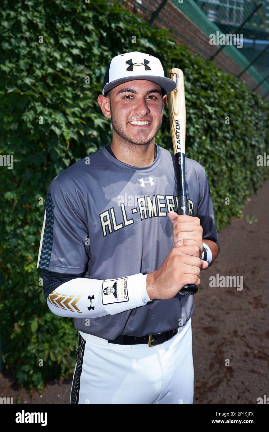 Gregory Veliz (0) of North Broward Prep in Key West, Florida poses for ...