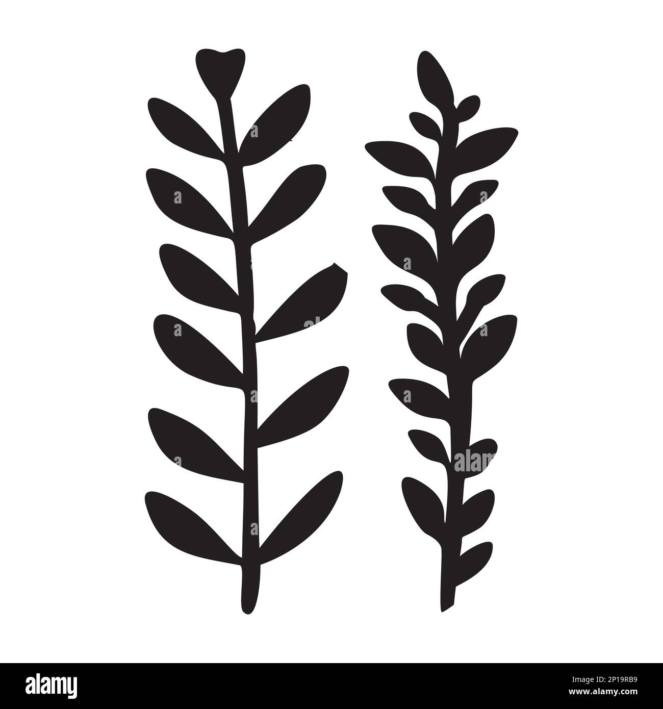 Folkart flower vector illustration . Botanical kids scandi garden ...