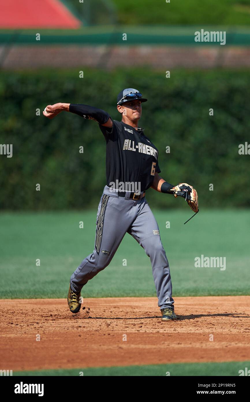 Carter Aldrete (6) of Monterey High School in Monterey, California ...