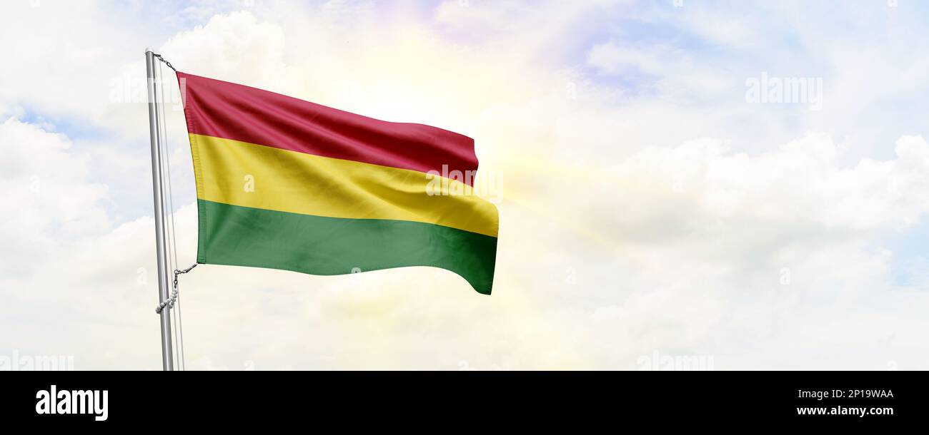 Bolivia flag waving hi-res stock photography and images - Alamy
