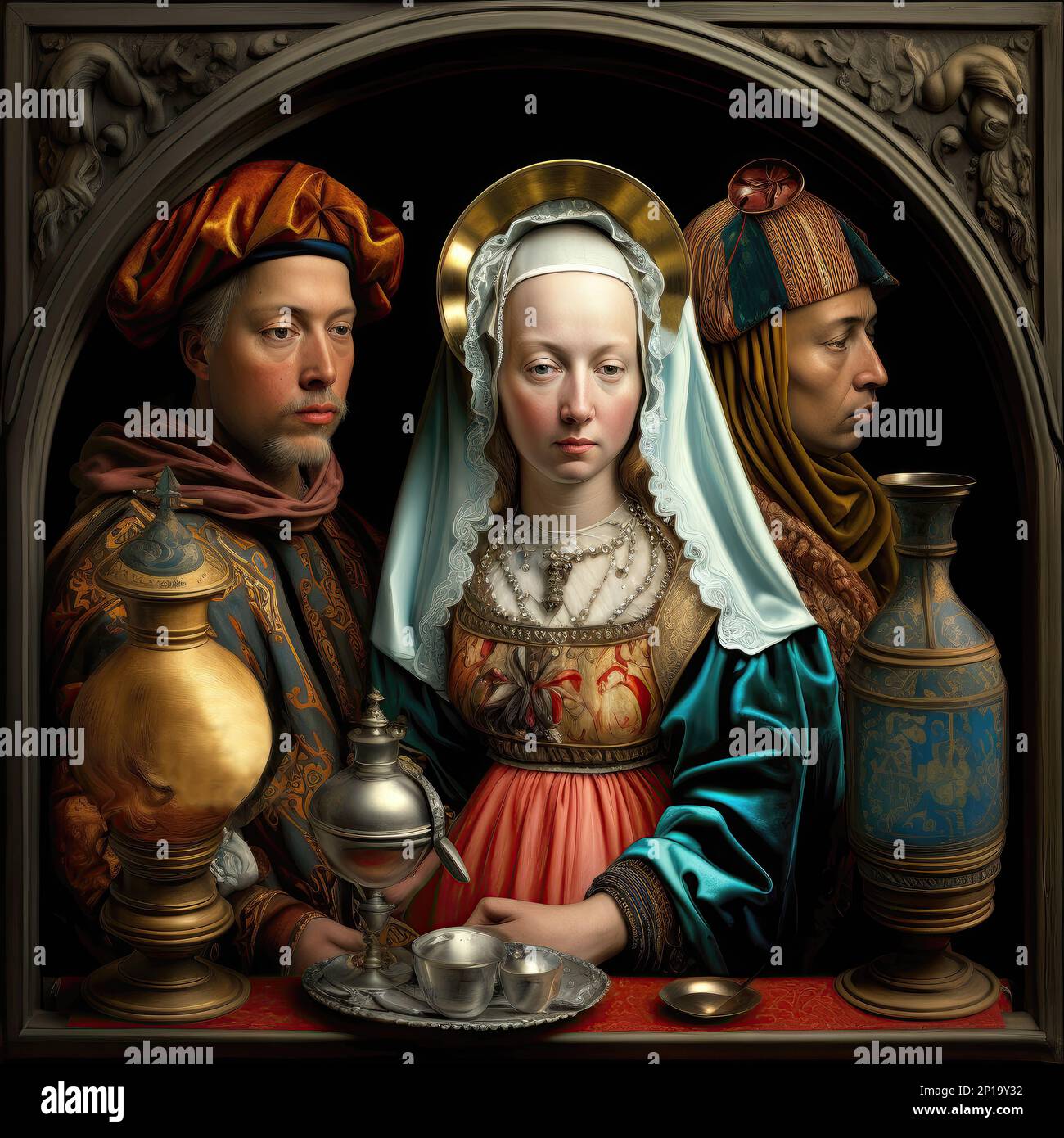 15th century european oil painting hi-res stock photography and images ...