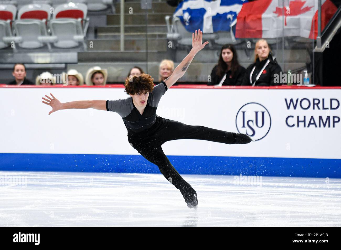 Ali Efe GUNES (TUR), during Junior Men Short Program, at the ISU World ...