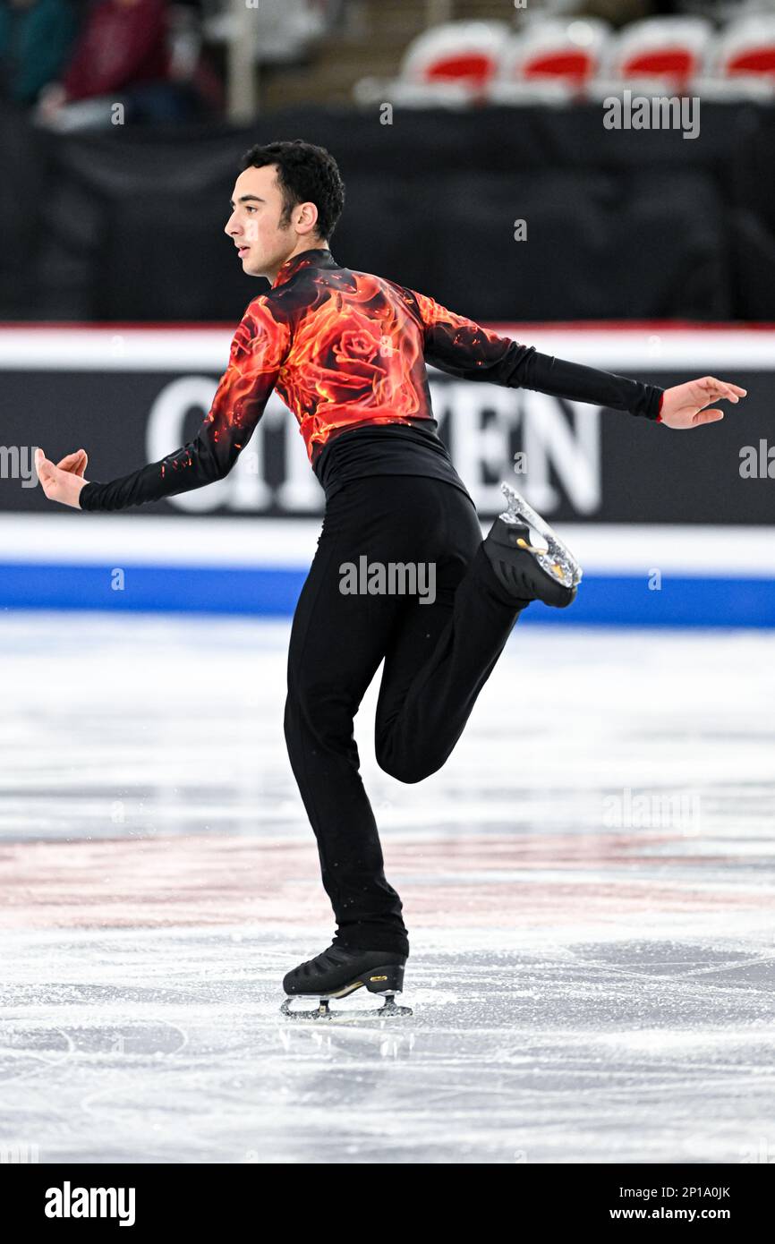 Filip KAYMAKCHIEV (BUL), during Junior Men Short Program, at the ISU ...