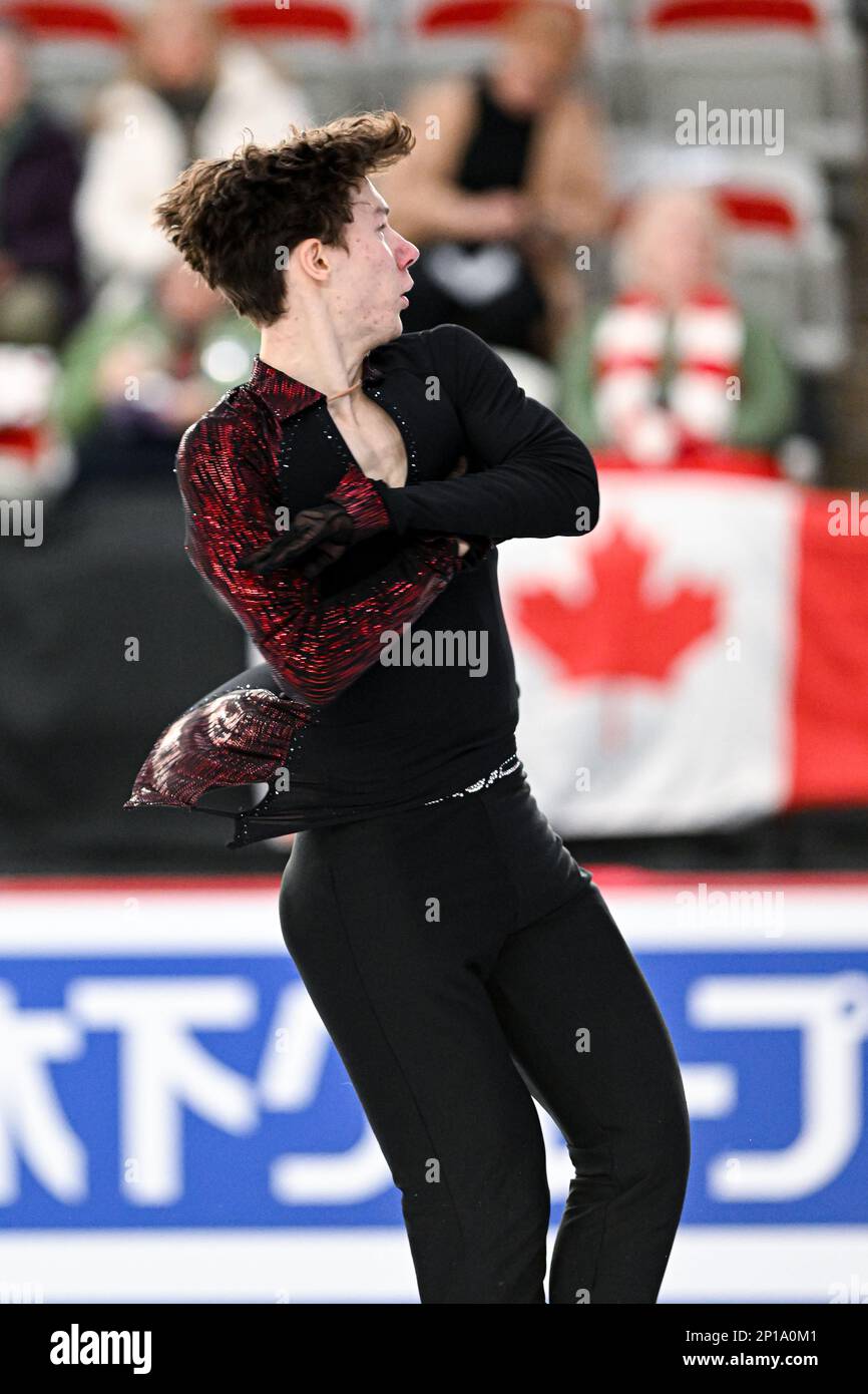 Makar SUNTSEV (FIN), during Junior Men Short Program, at the ISU World ...