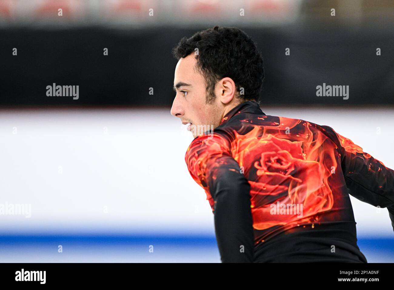 Filip KAYMAKCHIEV (BUL), during Junior Men Short Program, at the ISU ...