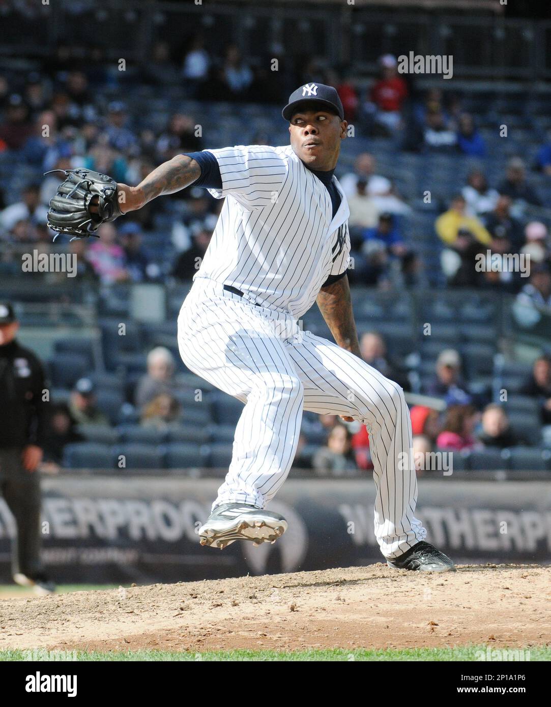 New York Yankees pitcher Aroldis Chapman (54) during game against the ...